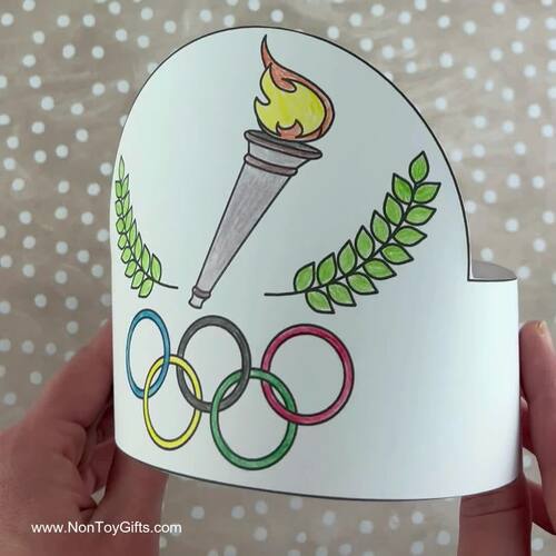 2024 Summer Olympics Craft - Paris France Paper Crown, Coloring Hat ...