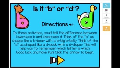 Lowercase b and d Reversal Boom Cards by KayBee's Korner | TPT