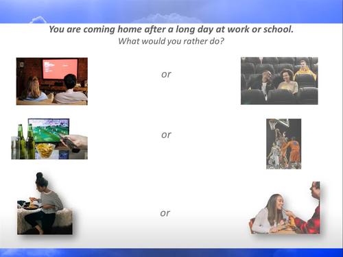 Expressing Our Preferences: Complete Communicative ESL Lesson for Low ...