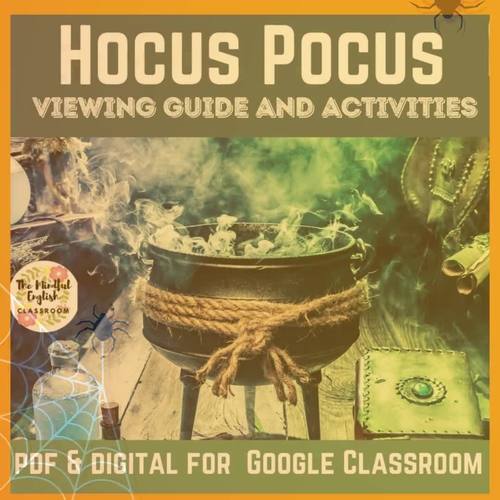Hocus Pocus 1 & 2 Movie Guides & Activity BUNDLE | Charades | Escape Room