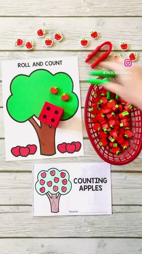 Counting Apples 1 - 12 - Fine Motor, Numbers, Number Words, Ten Frames ...