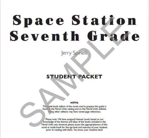 Space Station Seventh Grade Novel Units® Student Packet Novel Study