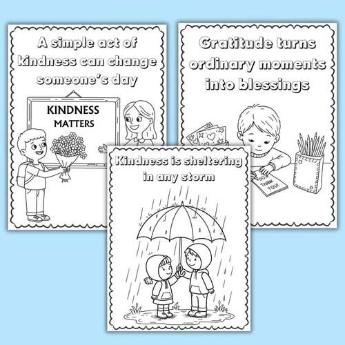 Kindness Coloring Pages & SEL Activities|World Kindness Day Quotes ...
