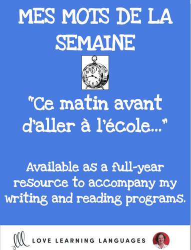 French Vocabulary Activity Weekly Unit - Pour être un bon voisin...