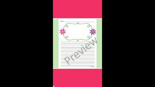 Easter Writing Paper with Easel Activity by HappyEdugator | TPT