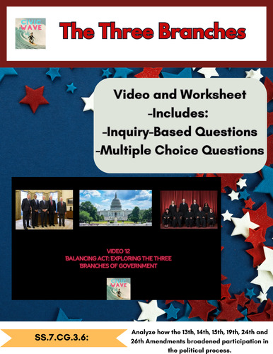 Civics and Government: Exploring the Three Branches, video- SS.7.CG.3.3