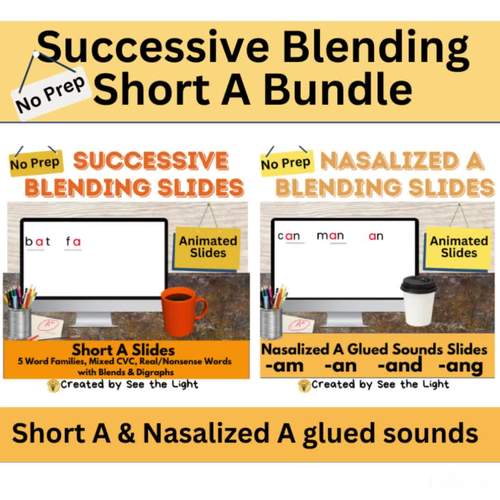 Short A Successive Blending & Nasal A "Whiny A" Blending GOOGLE SLIDES ...