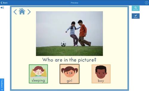 Sentence Building: Compound Subject + Verb | BOOM Cards™️ Speech Therapy