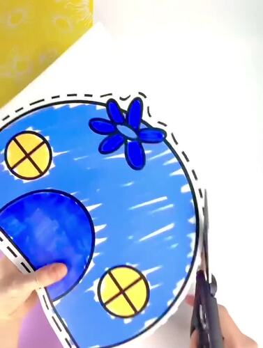 Blueberry House Spring Fruit Craft Craftivity No Prep Cut & Paste Printable