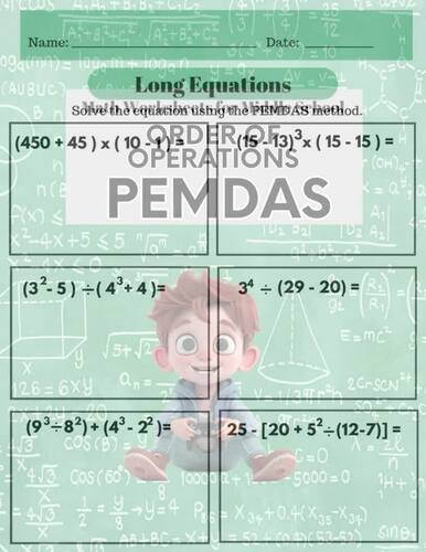 PEMDAS: Order of Operations - Middle School Math Worksheets for ...