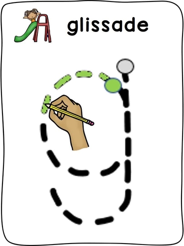 Playground / Terrain de jeux - letter formation printing activity mats ...