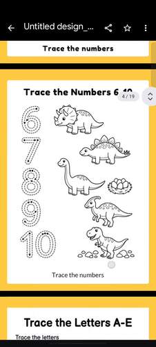 Dinosaur Preschool Worksheets Fun Tracing Numbers Letters Coloring Pages
