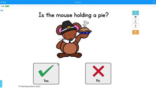 Thanksgiving Yes or No Questions | Boom Cards Speech Therapy by ...