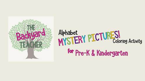 Alphabet Mystery Coloring Activity - Upper & Lower Case | Pre-K and ...