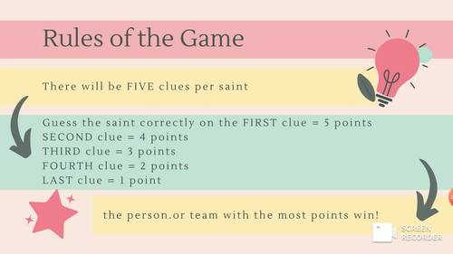 Catholic Saints Trivia - Middle School Religion & Confirmation Lesson ...