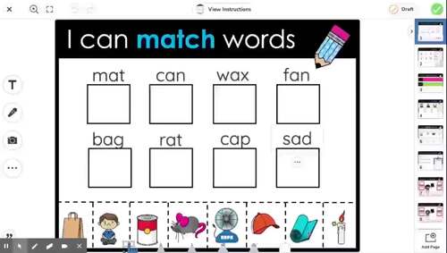 Digital Phonics for SeeSaw- CVC pack (ALL short vowels) / distance learning