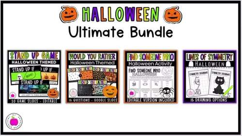 Halloween Activities and Games BUNDLE - Printable and Digital | TPT