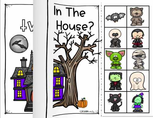 Interactive Adaptive Book Who's is in the Haunted House Pre-K Special ...