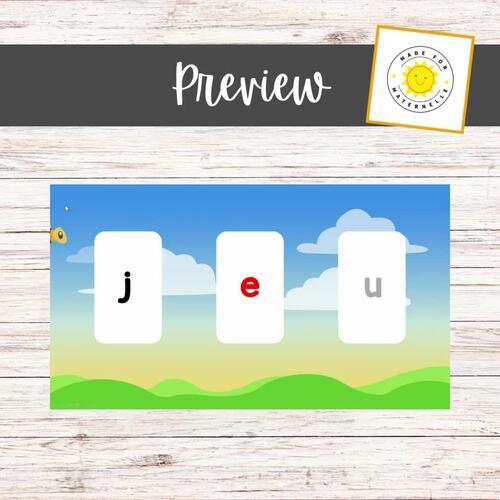 Fusionner-French Phonics- Digital Blending Board and Flashcards Letter ...