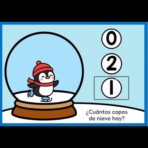 Winter Counting Boom Cards™ | Spanish | Conteo de Invierno | Number ...