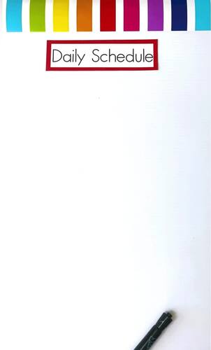 Editable Classroom Schedule Cards Daily Visual Schedule Flash $1