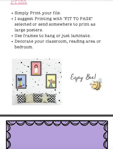 40 Book Character Posters in plain background by They Call Me Queen B