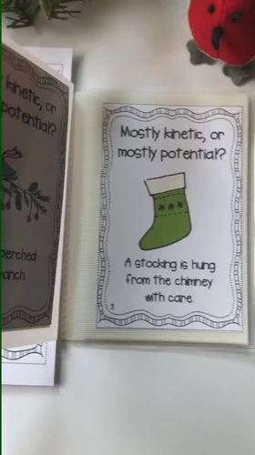 Potential and Kinetic Energy Christmas Science Activity - Digital and Print