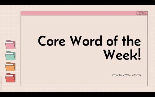 AAC Word of the Week Week 4 "help" by GossBossCrew | TPT