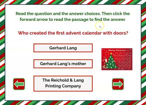 Christmas Traditions Scavenger Hunt #1 BOOM Cards by CarolJ Creations