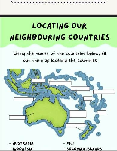 Australian Passport: Neighbouring Countries by Teach with Miss Cooper