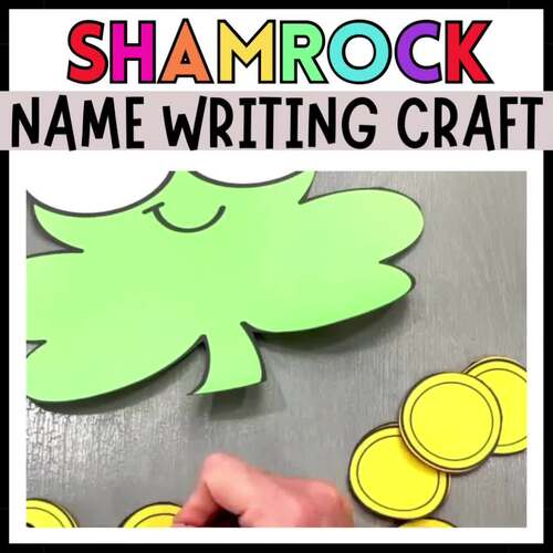Shamrock Name Craft | St. Patrick’s Day Preschool & Kindergarten Name ...
