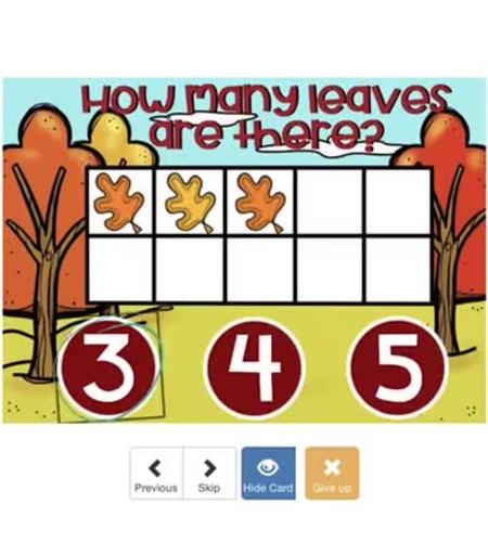 Boom Cards - Counting Leaves 0-10 by To Teach A Mockingbird | TPT