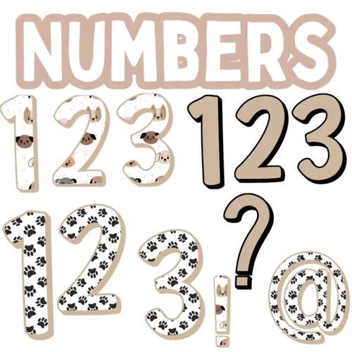 Dog Bulletin Board Letters for the Dog Themed Classroom Decor | TPT