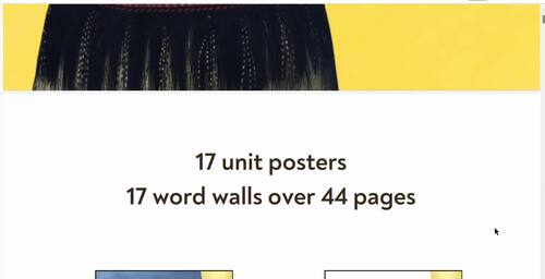 World Geography: Word Walls & Unit Posters (WG 8th Grade Vocabulary ...