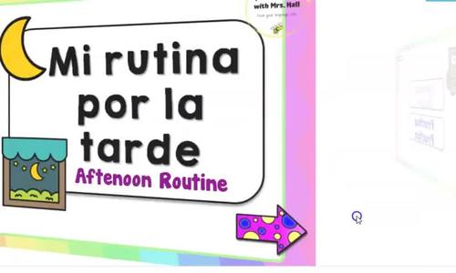 Night Routine in Spanish - Rutina por la tarde y noche | TPT