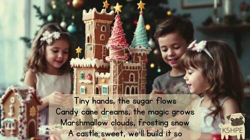 Music: Gingerbread Castle Christmas Choir Song Classroom Songs Reading ...