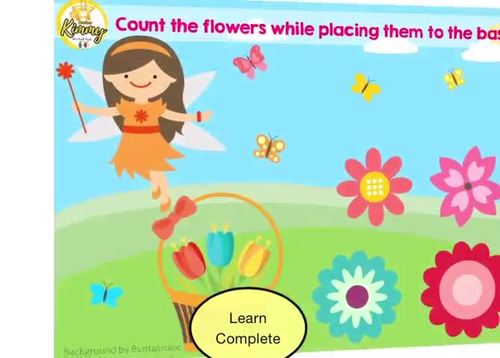 Spring Counting Flowers Counting Numbers Boom Cards by Teacher Kimmy