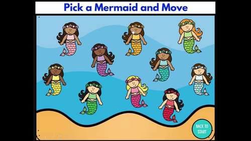 Mermaid Movement Digital Game by Pink Oatmeal | TPT