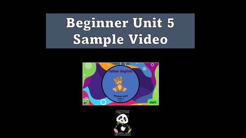 Beginner ESL Lesson: Unit 5 by Ositos English | TPT