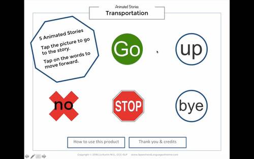 AAC Core Vocabulary Animated Stories Bundle by Speech and Language at Home