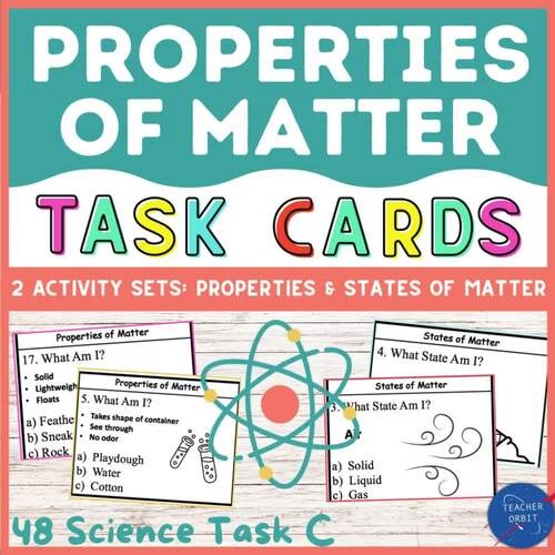 Properties of Matter Task Cards | States of Matter | Science Activities