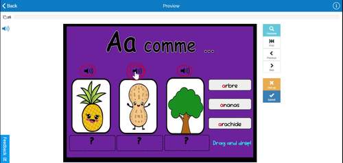 French immersion BEGINNING SOUNDS self-checking cards sorting activity ...