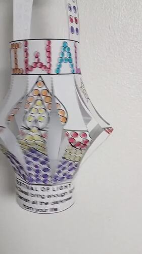 Diwali Lantern Craft Q Tip Painting Art Holidays Around The World Diya ...