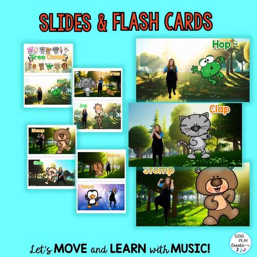 Animals Move and Freeze Dance, Brain Break, P.E. Exercise, Movement ...