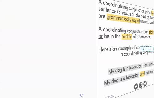 Coordinating Conjunctions Activity BOOM CARDS Compound Sentences Lesson ...