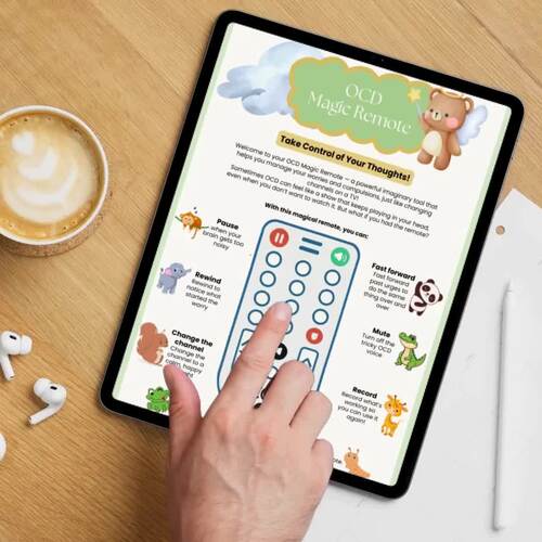Kids OCD Workbook, Anxiety & CBT Tools, Mental Health Worksheets, Kids ...