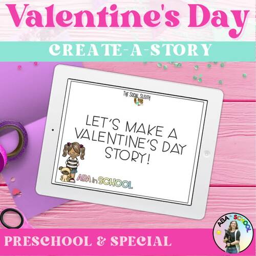 Valentines Day activities Preschool Listening Comprehension create-a-story
