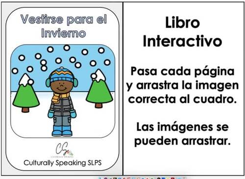 Libro Interactivo Vestirse para el Invierno (Niño) & BOOM CARDS | TPT