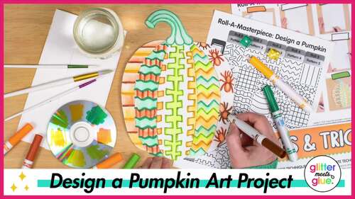 Yearlong Roll A Dice Games: 37 Elementary Art Projects, Video, Template ...