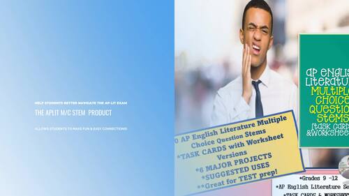 AP ENGLISH LITERATURE MULTIPLE CHOICE QUESTION STEMS [TASK CARDS ...